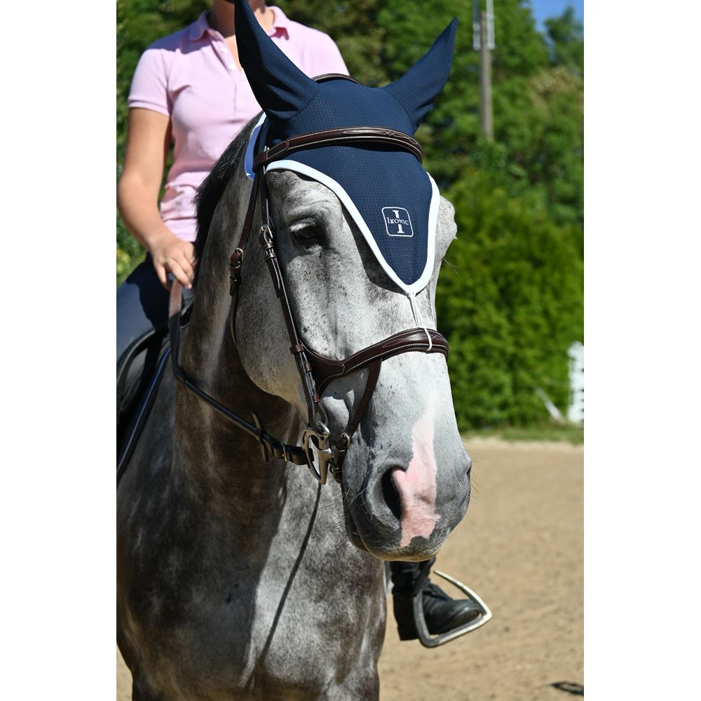 Ikonic Ear Bonnet Softshell Long Perforiert Ikonic Saddlery